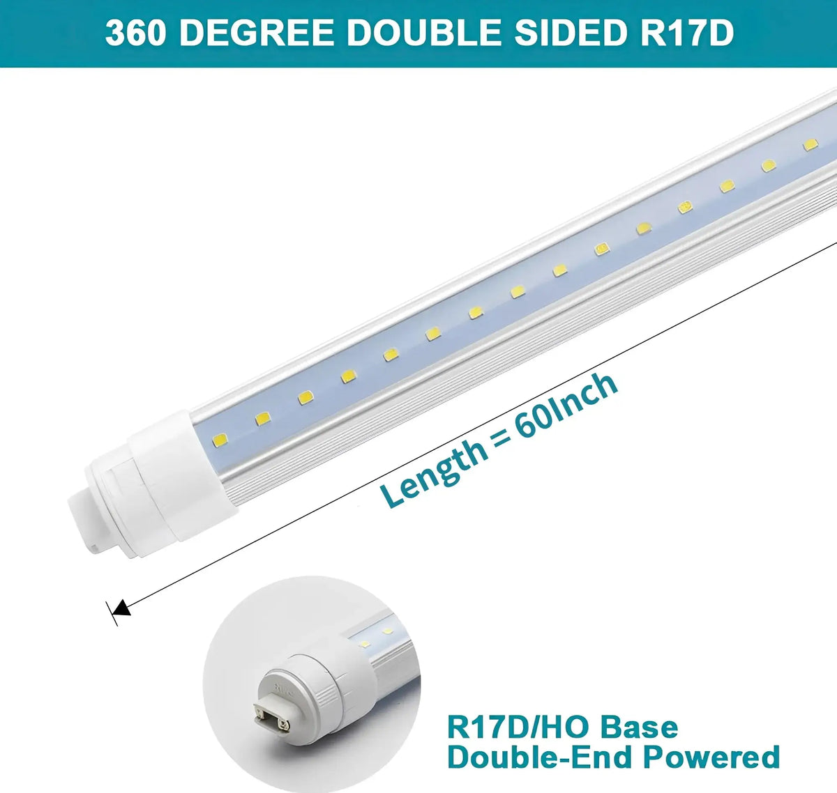 360 Degree Double Sided R17D LED Bulbs 60Inch High Output - JESLED – JESLED Lighting