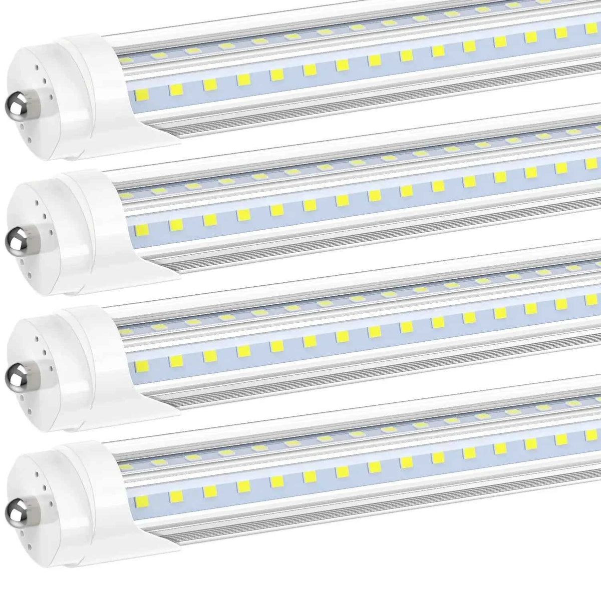 JESLED V Shape 8FT Single Pin FA8 LED Bulbs 50W Clear | Type A+B ...